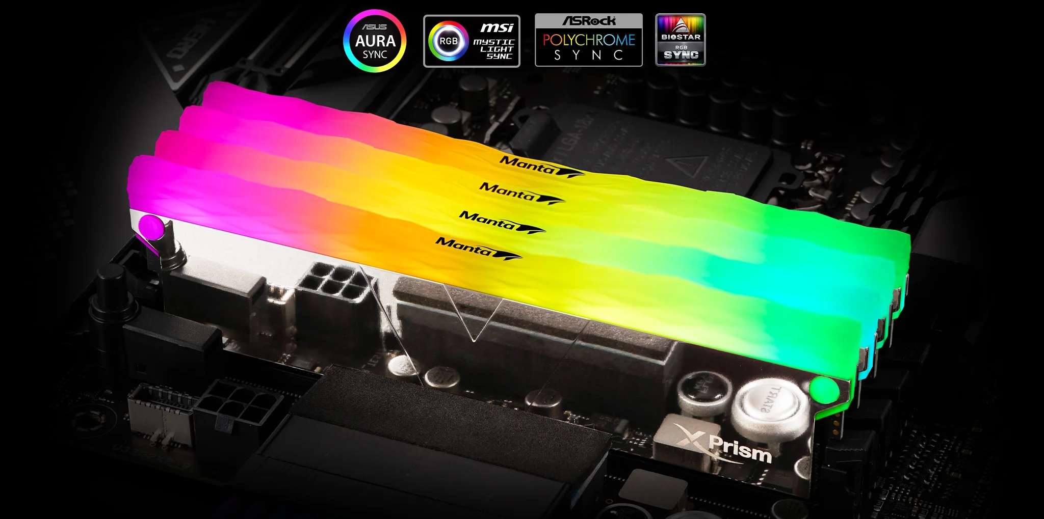 Manta XPrism RGB｜v-color｜株式会社アユート PCパーツ・VR・オーディオ等周辺機器 総合代理店
